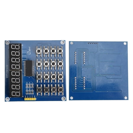 Mcu Control Board TM1638 3-Wire MCU Control 8-bit LED 16 Keys Keyboard ...
