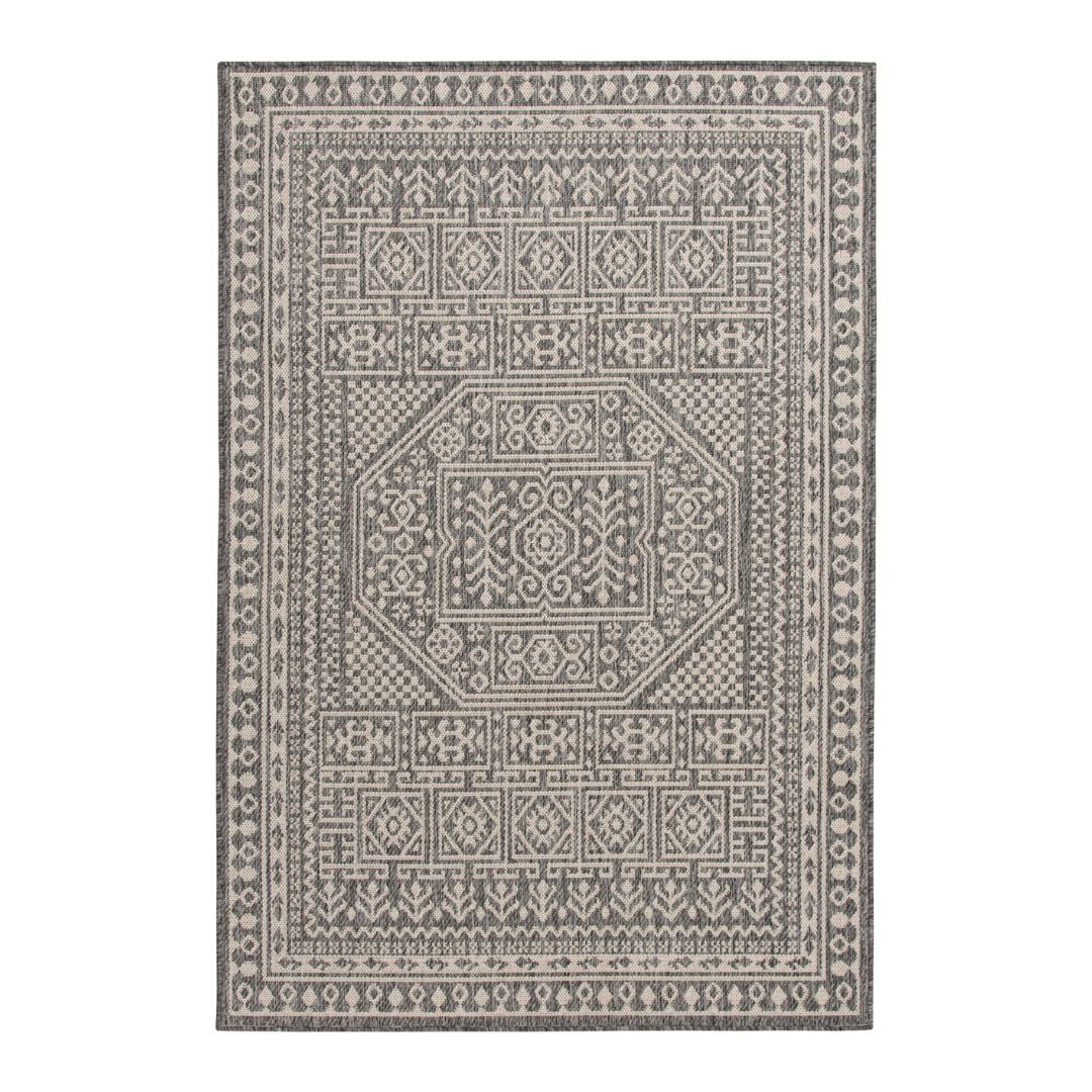 Mainstays 8' 5" x 13' Grey Medallion Outdoor Area Rug - Walmart.com