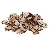100 Pieces Natural Cutouts Wood Hand Shapes Rustic Wooden Embellishment ...