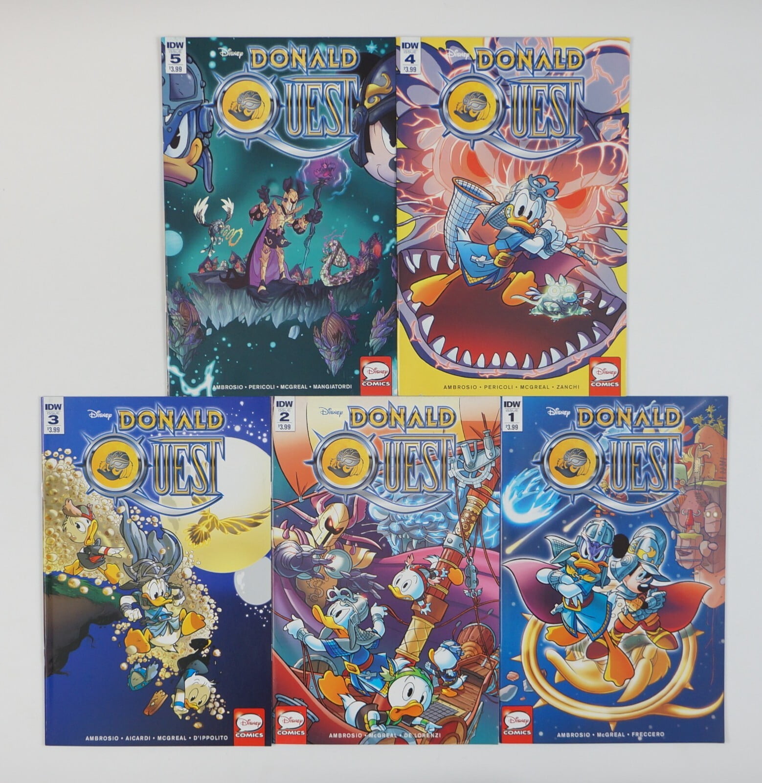 Donald Quest #1-5 VF/NM complete series Donald Duck - steampunk ; IDW ...