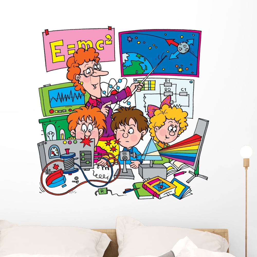 Physics Wall Decal Mural by Wallmonkeys Vinyl Peel and Stick Graphic ...