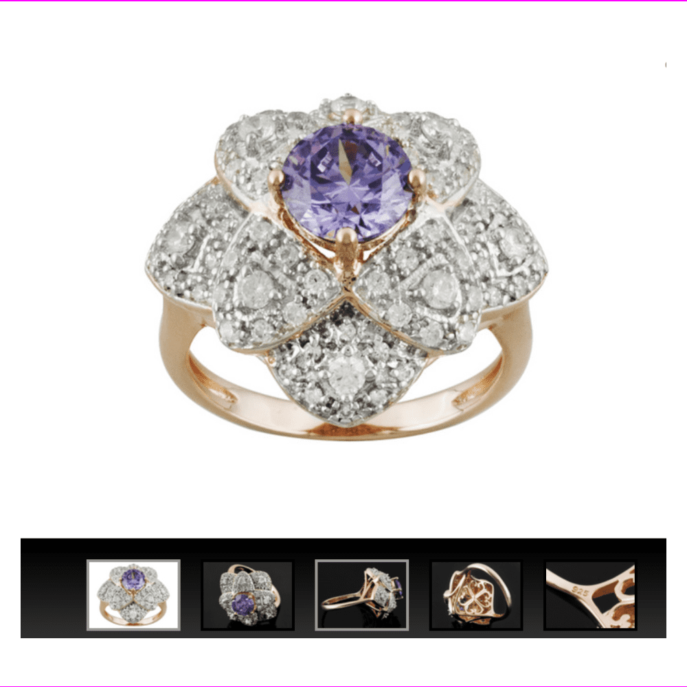 Bella Luce - Bella Luce® 3.41ctw Lavender Color Diamond Simulant 18k ... Bella Luce - Bella Luce® 3.41ctw Lavender Color Diamond Simulant 18k ...