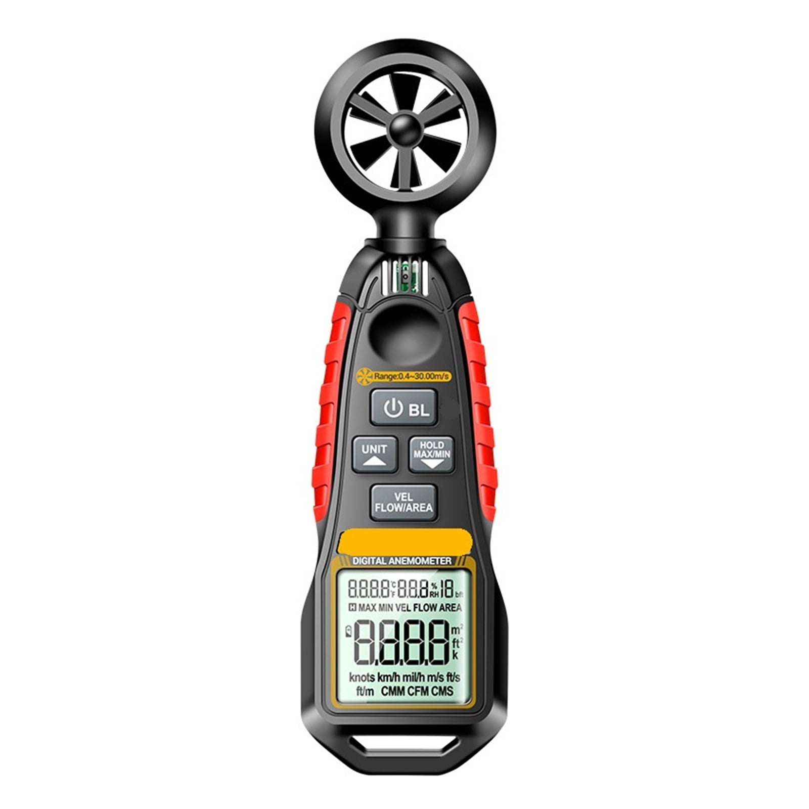 Handheld Anemometer Count Digital Wind Speed Meter -20.0C~60.0C ...