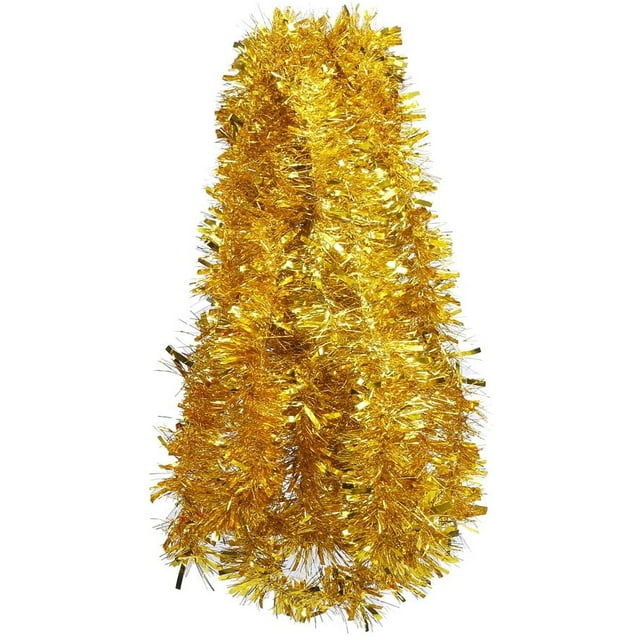 Gold Tinsel Garland Christmas Tree Decorations Wedding Birthday Party ...