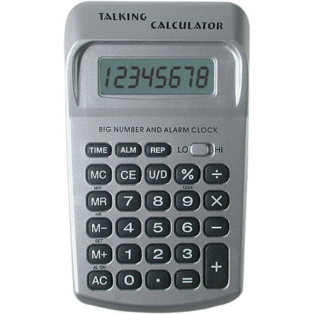 Big Number Pocket Talking Calculator with Clock - Walmart.com