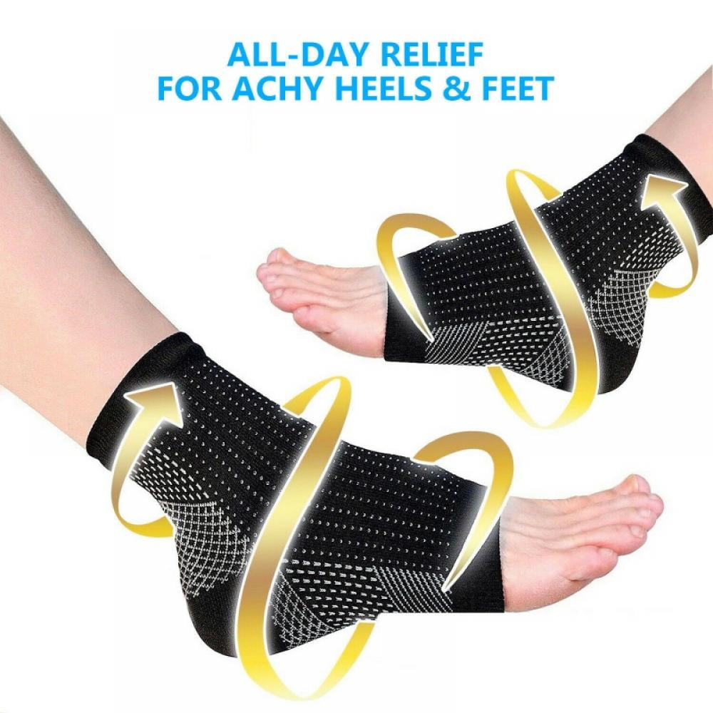 Men Women Ankle Heels Support Compression Foot Protect Angel Sleeve ...
