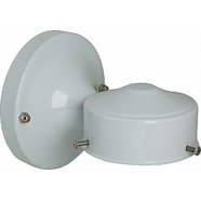 Satco 1/4 IP Screw Collar Loop with Ring 25lbs MAX White - Walmart.com