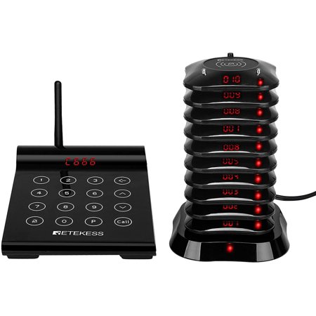 Bmatwk TD164 Restaurant Buzzer,Pager System Long Range,2624ft,Touch ...