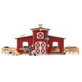 Schleich Farm World - 92PC Red Barn Playset with Animals, Farmer and ...