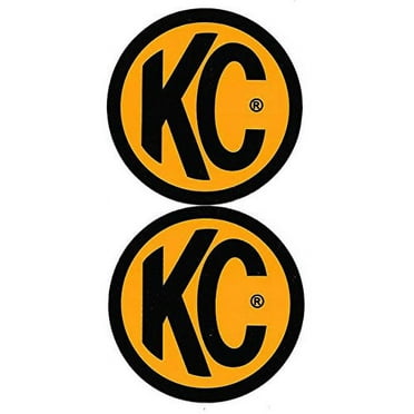 KC HiLiTES 6in. Round Soft Cover (Pair) - Black w/Yellow KC Logo ...