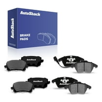 AutoShack Front & Rear Ceramic Brake Pad Set for Volkswagen, Jetta 2005 ...