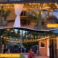 30FT LED Outdoor String Lights, G40 Lights with 24 Colors Color ...