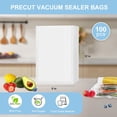 Vacuum Sealer Bags for Food, 100 Pre-cut 8 x 12 Inch BPA Free Food ...