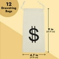 Juvale Small Drawstring Money Bags for Casino, Poker Party Favors ...