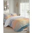 4 Piece Duvet Cover Set Twin, Sunset Sky Sea Bird Soft Breathable ...