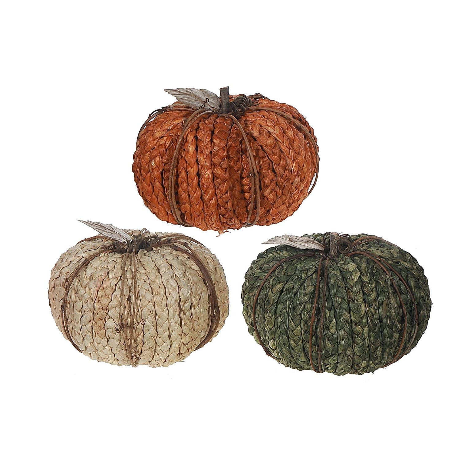 Click here for Ih Casadécor Braided Foam Pumpkin - Set Of 3 prices