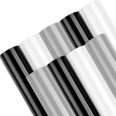 Whaline Heat Transfer Vinyl Set 9 Sheet Black White Grey Heat Transfer ...