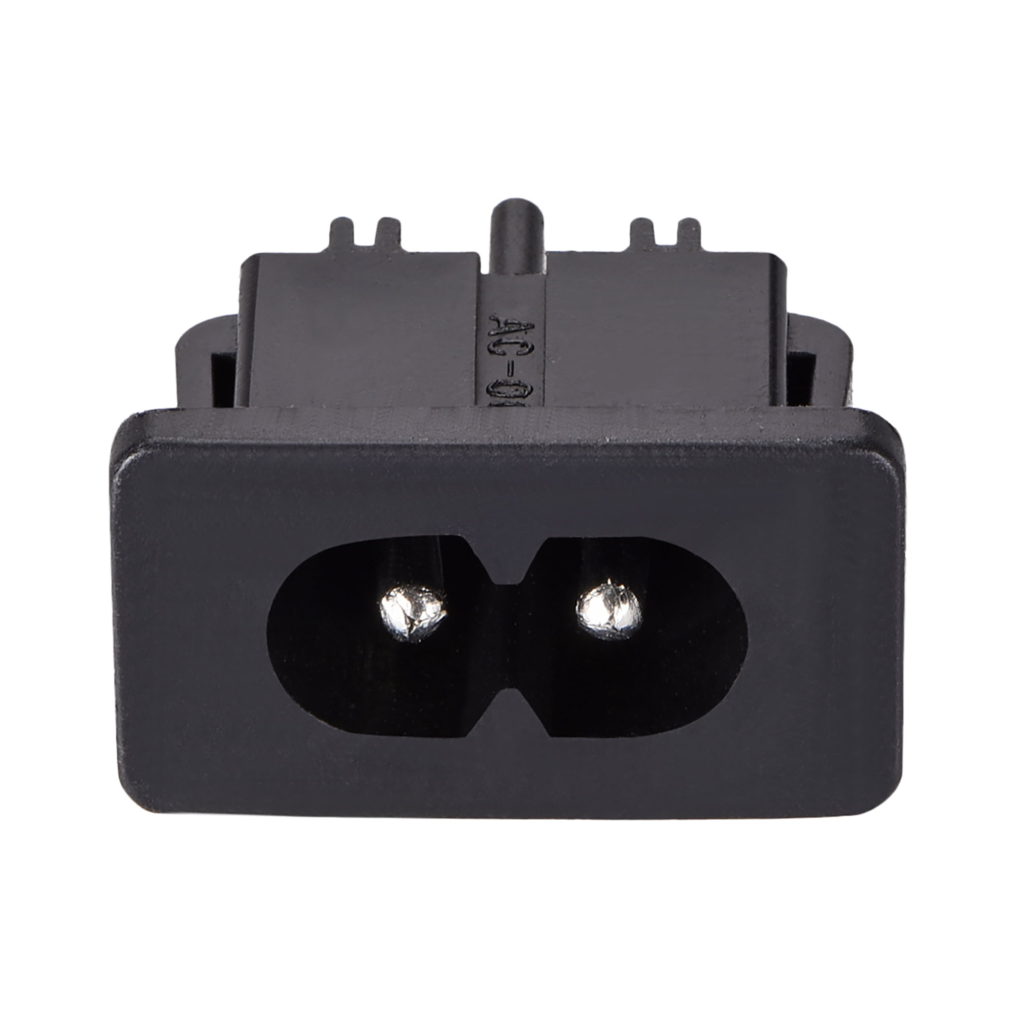 C8 Panel Mount Plug Adapter AC 250V 2.5A 2 Pins IEC Inlet Module Plug ...
