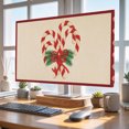 Christmas Candy Cane Elastic Indoor TV Cover 43" Dust Protector ...