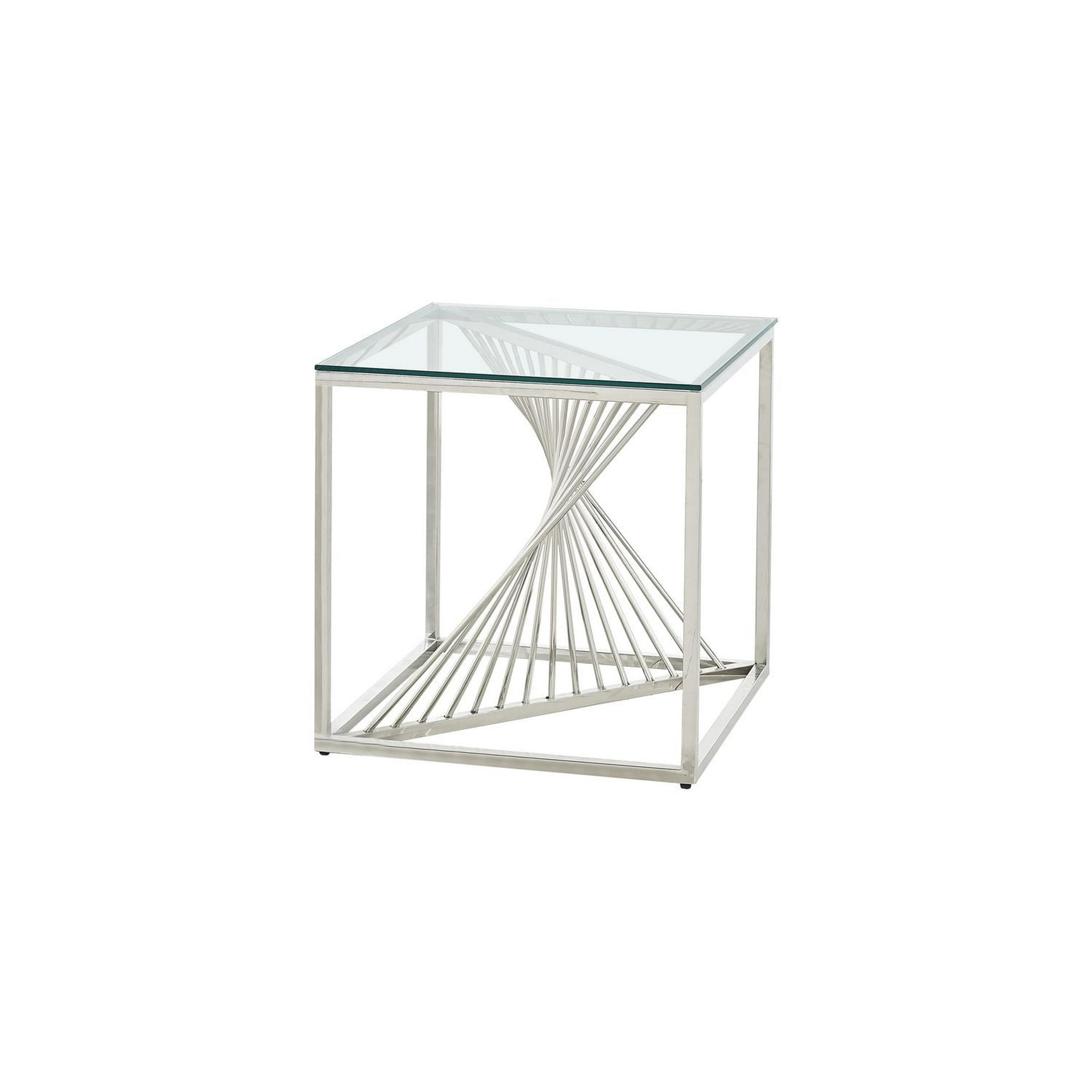 Click here for Topline Home Furnishings End Table With Glass Top prices