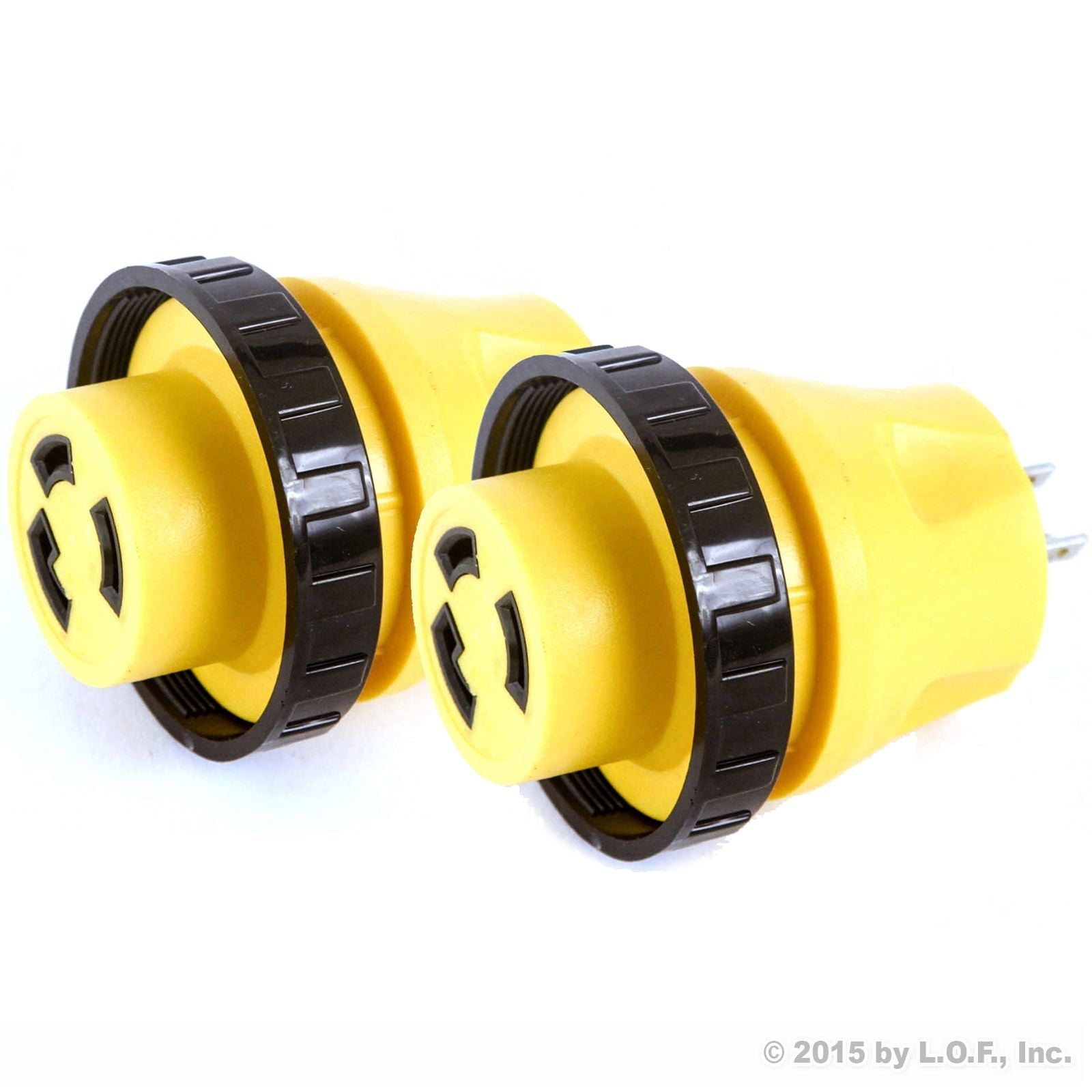 Red Hound Auto 2 RV Electrical Locking Adapter 15A Male to 30A Female ...