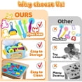 37-Piece Dough Tools Play Set with Storage Box, Mat, Cutters, Rolling ...