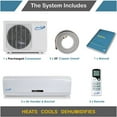 3 Zone Mini Split 9000 12000 12000 Ductless Air Conditioner Pre-Charged ...