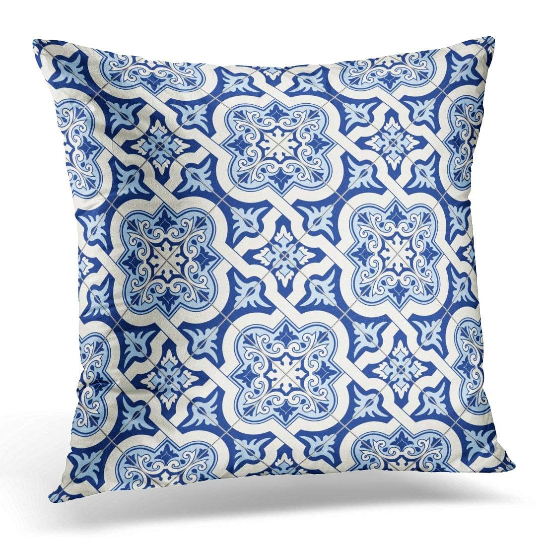 Click here for Erehome Vintage Gorgeous White Blue Moroccan Portu... prices