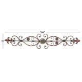 DecMode Brown Metal Scroll Wall Decor - Walmart.com