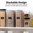 Shazo 2 Pack (6.3L / 213 oz) EXTRA Large Cereal Containers Storage Set ...