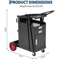 3 Tier Heavy Duty Welding Cart with Gas Cylinder Slots & Safety Chains ...