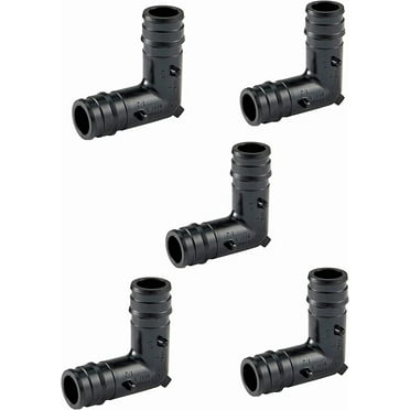PEX X PEX 90 Degree Elbow Barb Pipe Fitting 3/8 Inch Brass (pack of 10) - Walmart.com