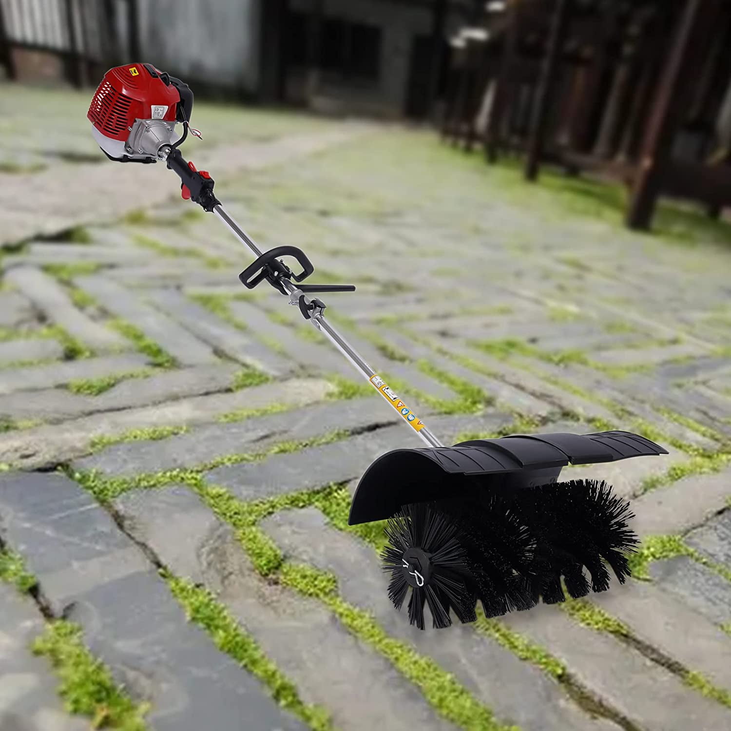 MONIPA 52CC Gas Power Sweeper 2 Stroke Handheld Sweeper Broom Power ...