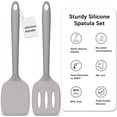2 Pack Silicone Spatula Set, High Heat Resistant, BPA Free Kitchen ...