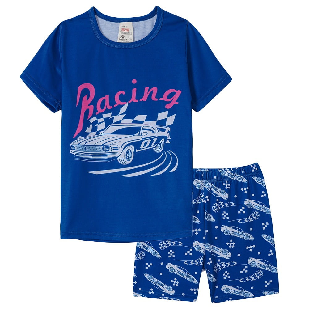 MyFav Big Boys Pajamas 2 Piece Short PJS Cute Cartoon Sleepwear,4Y-14Y ...
