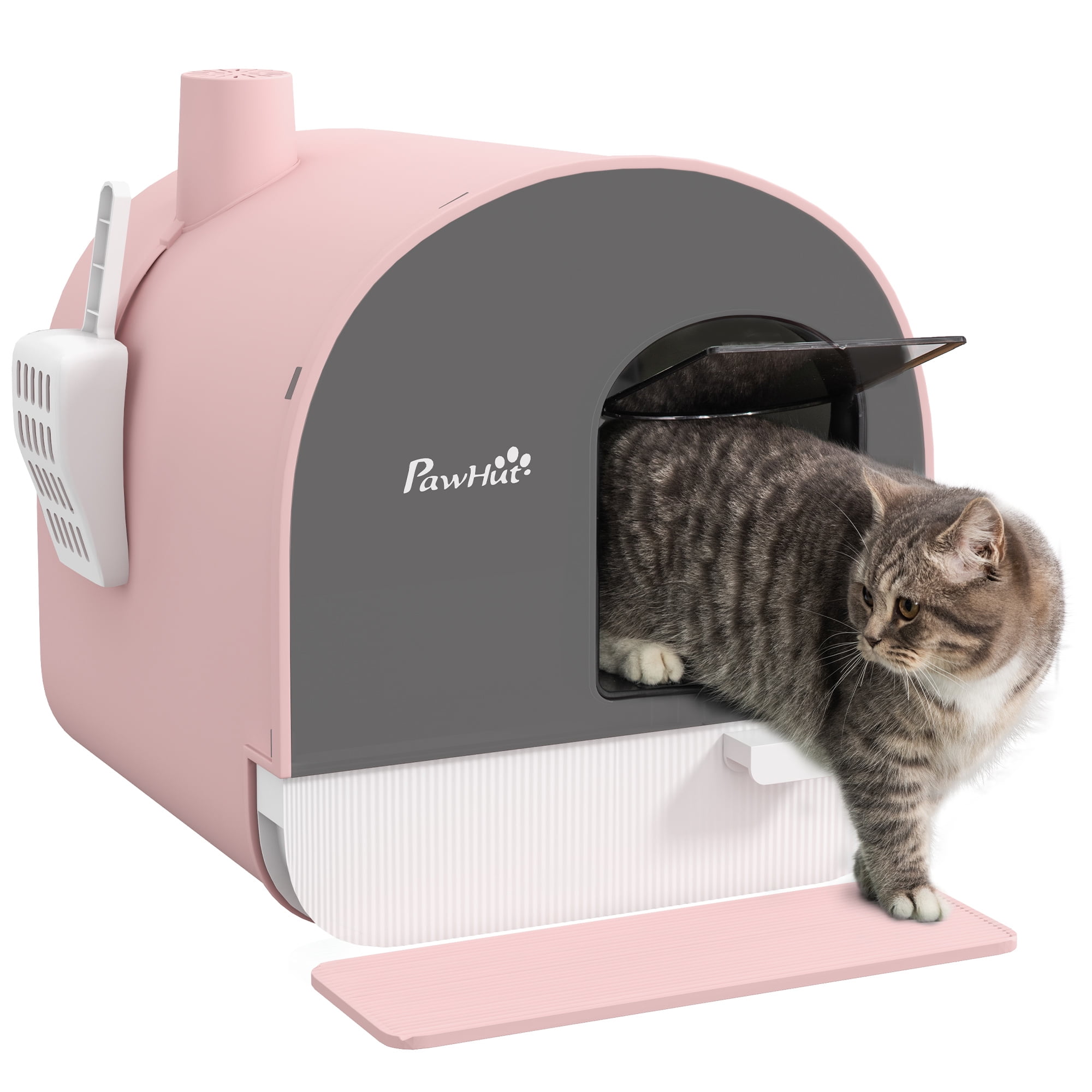 Click here for Pawhut Cat Litter Box With Lid  Removable Tray  Sc... prices