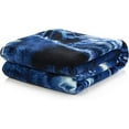Dawhud Direct Plush Fleece Throw Blanket, Wolves Howling at Moon ...