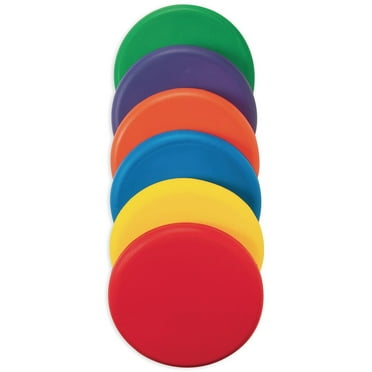 Voit® 8.5 in. Tuff-Coated Foam Flying Discs, Rainbow Pack of 6 ...