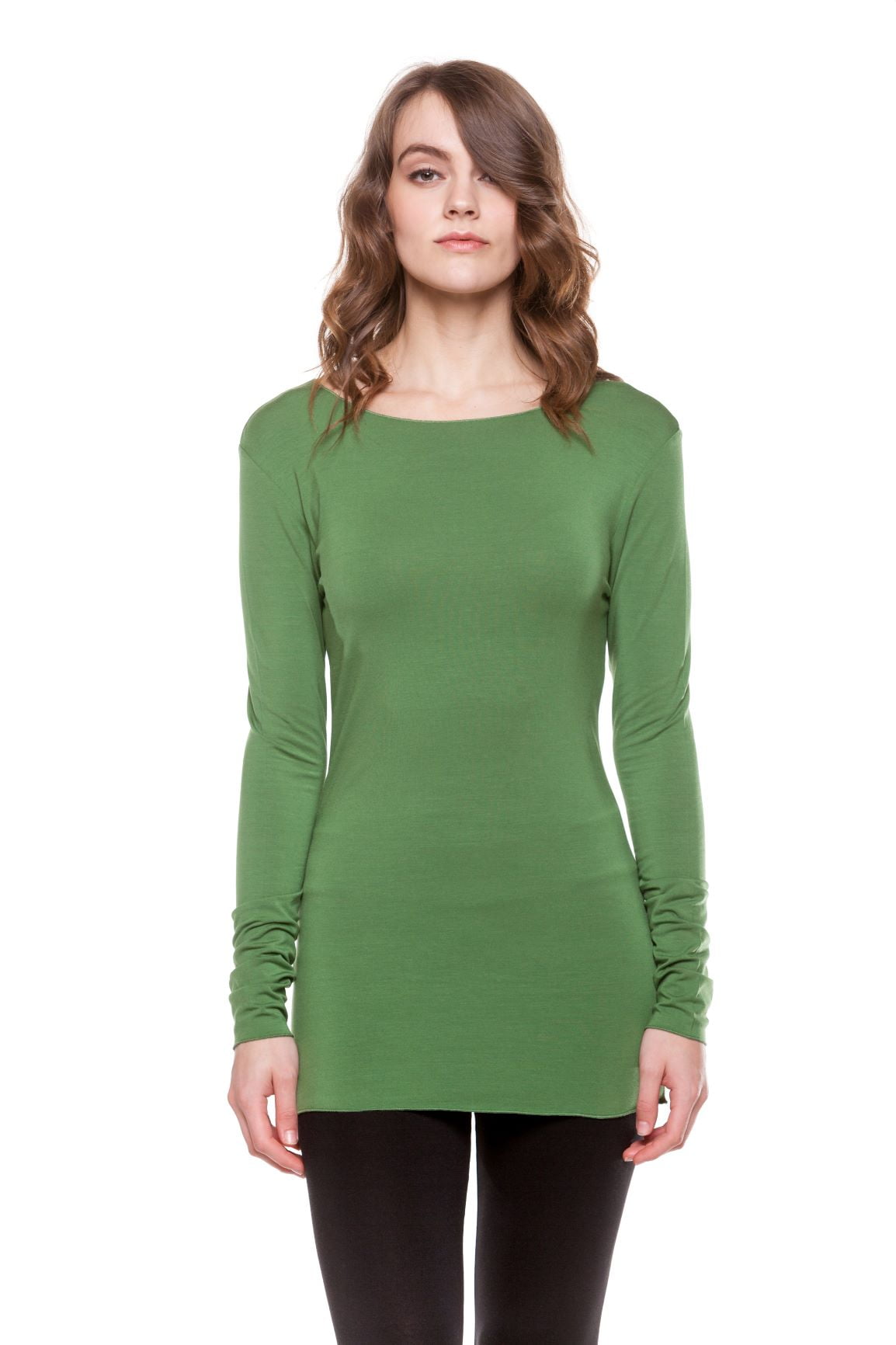 A to Z Modal Long Sleeve Crew Neck Top - Walmart.com