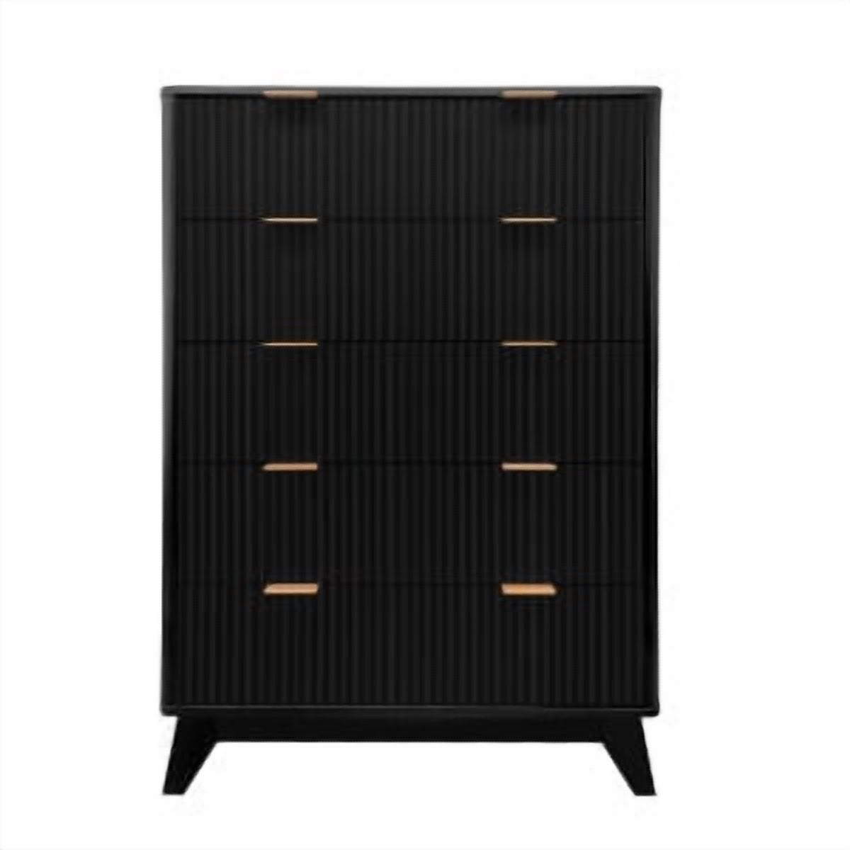 Click here for Intime 5 Drawers Dresser For Bedroom  48 Tall Mid... prices