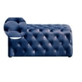 Nathaniel Home Deep Button Tufted Microfiber Ottoman, Upholstered ...