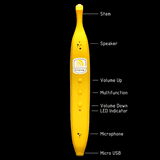 Portable Banana Phone Bluetooth Handset & Wireless Speaker for Calls ...