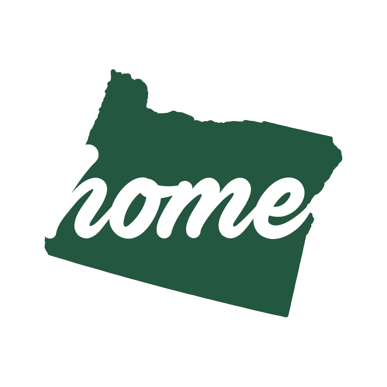 Oregon Home Sticker Decal Die Cut - Self Adhesive Vinyl - Weatherproof ...