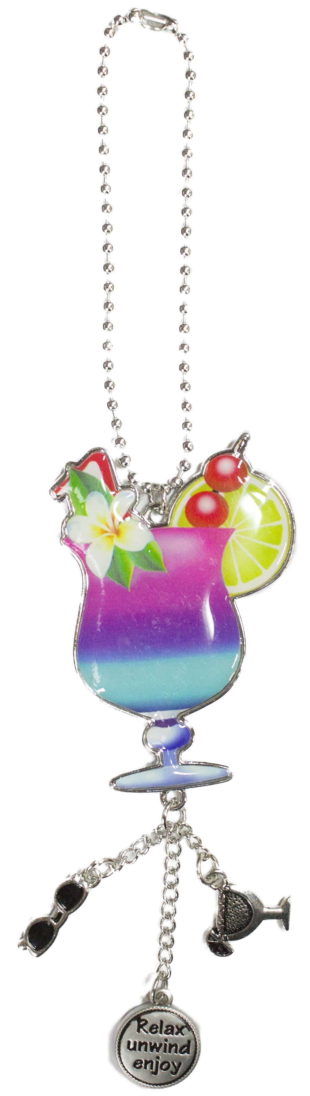 Tropical Drink Ganz Car Charm w/ Dangle Charms & Ball Chain for ...