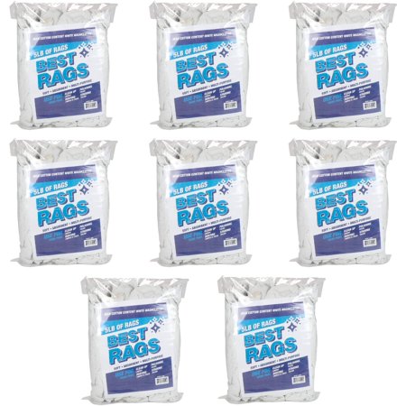 Arkwright Terry Washcloth W11 Rags (40 Lbs. Box), Bulk White Terry ...