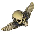 3D Skeleton Skull Emblems Car Badge Sticker Car Side Rear Front Hood ...