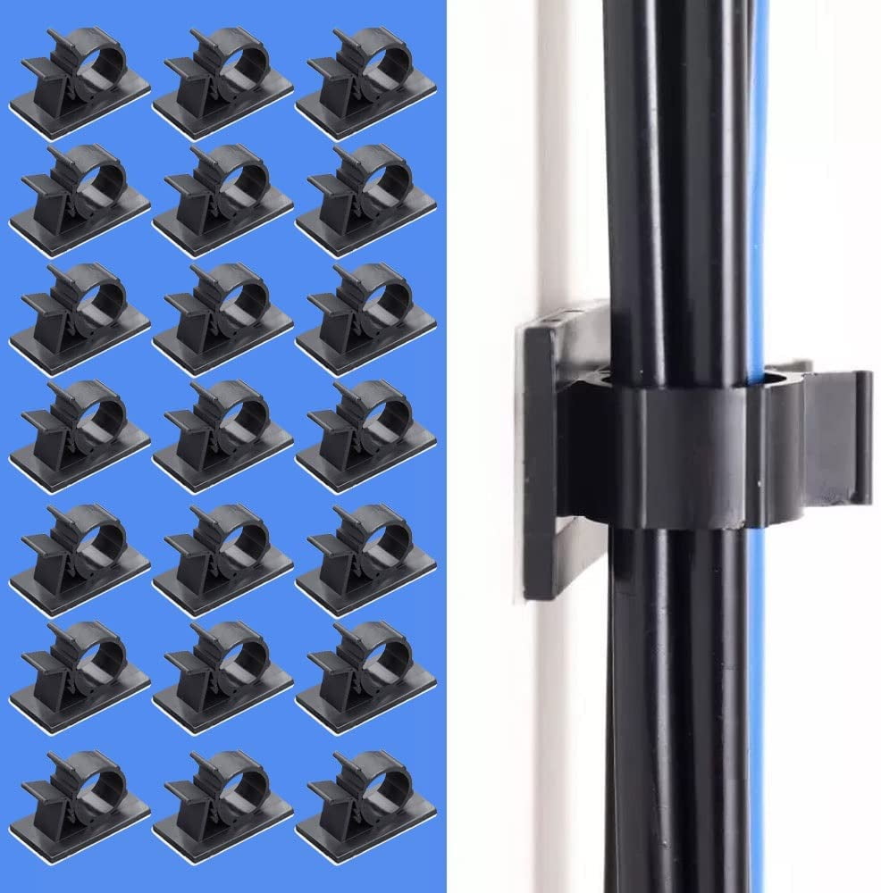 BUZIFU 50 Pcs Cable Clips Adjustable Wire Clips Self-Adhesive Cable ...