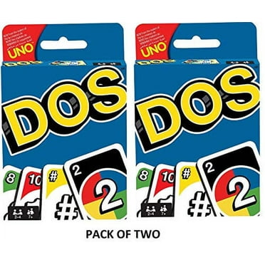 DOS Second Edition Card Game by UNO for Game Night with Two Discard ...