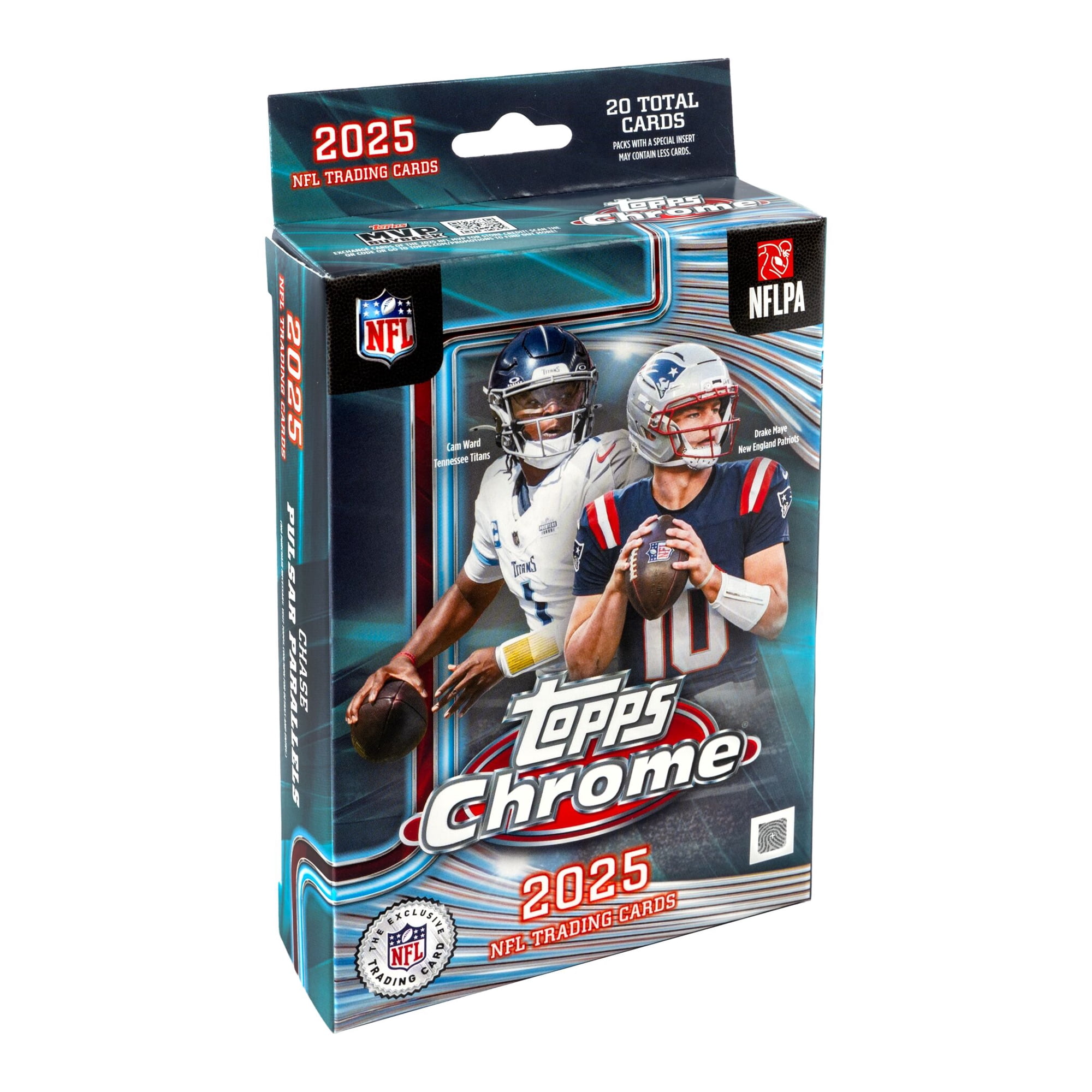 Click here for 2025 Topps Chrome Football Trading Cards Hanger Bo... prices