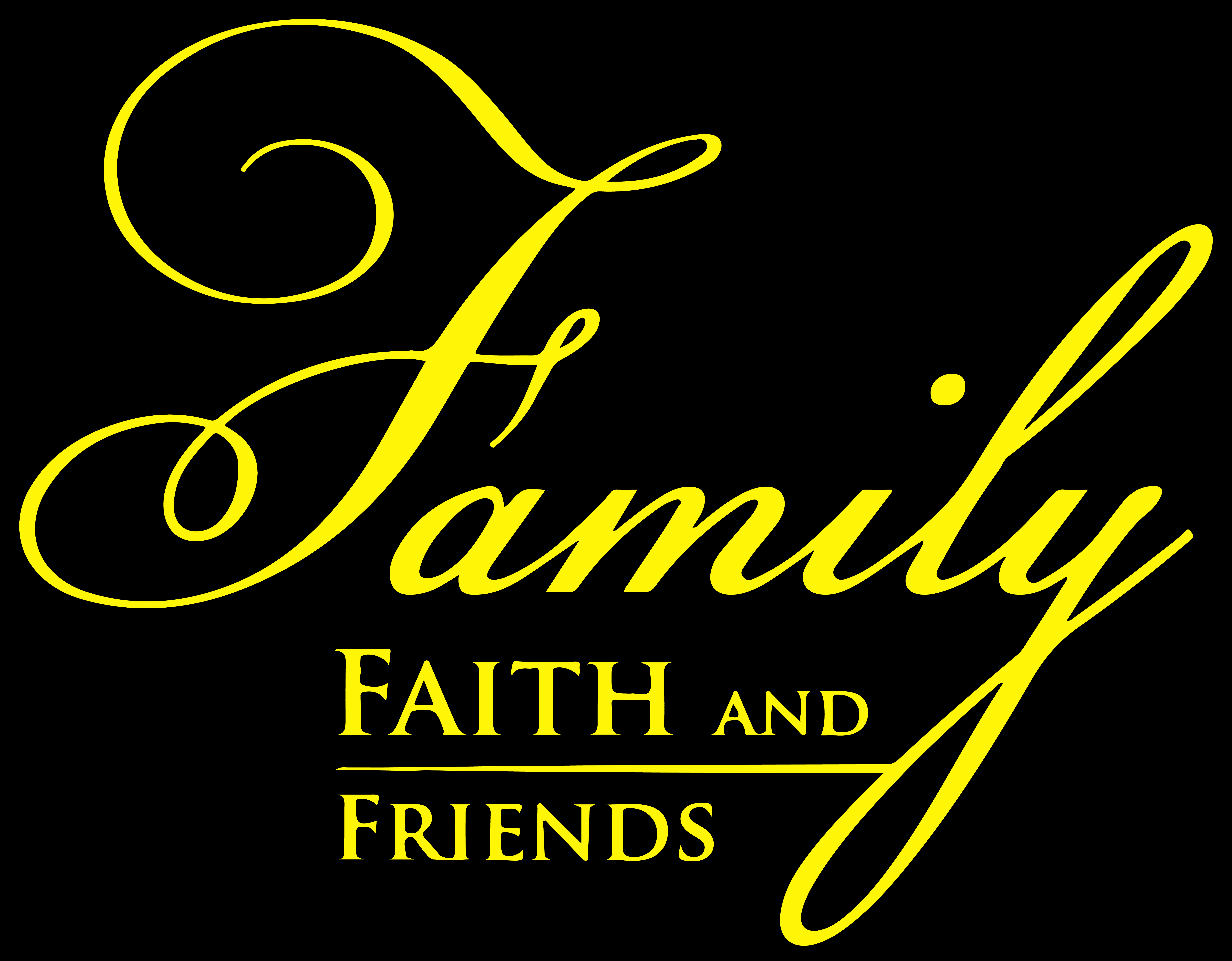 Family faith and friends Vinyl Decal Sticker Quote - Small - Brimstone ...